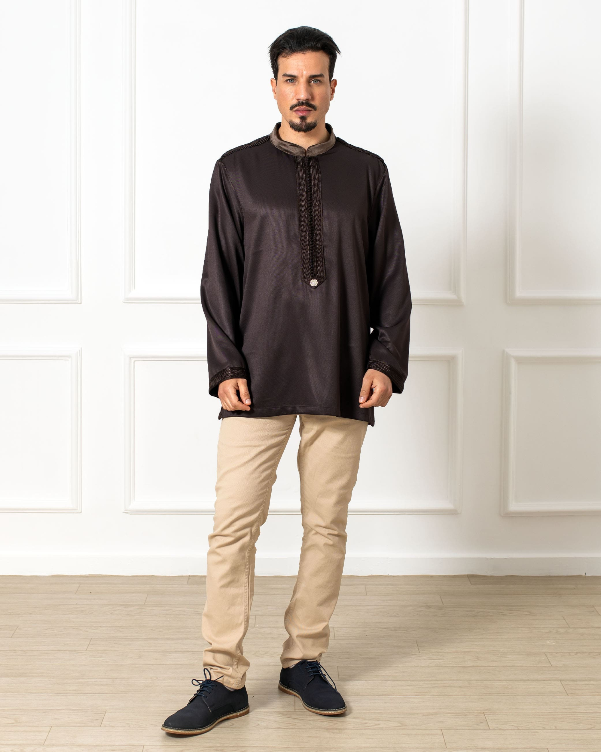 Tunique en tissu Mlifa pour Homme avec Manches longues - Style Simple ...