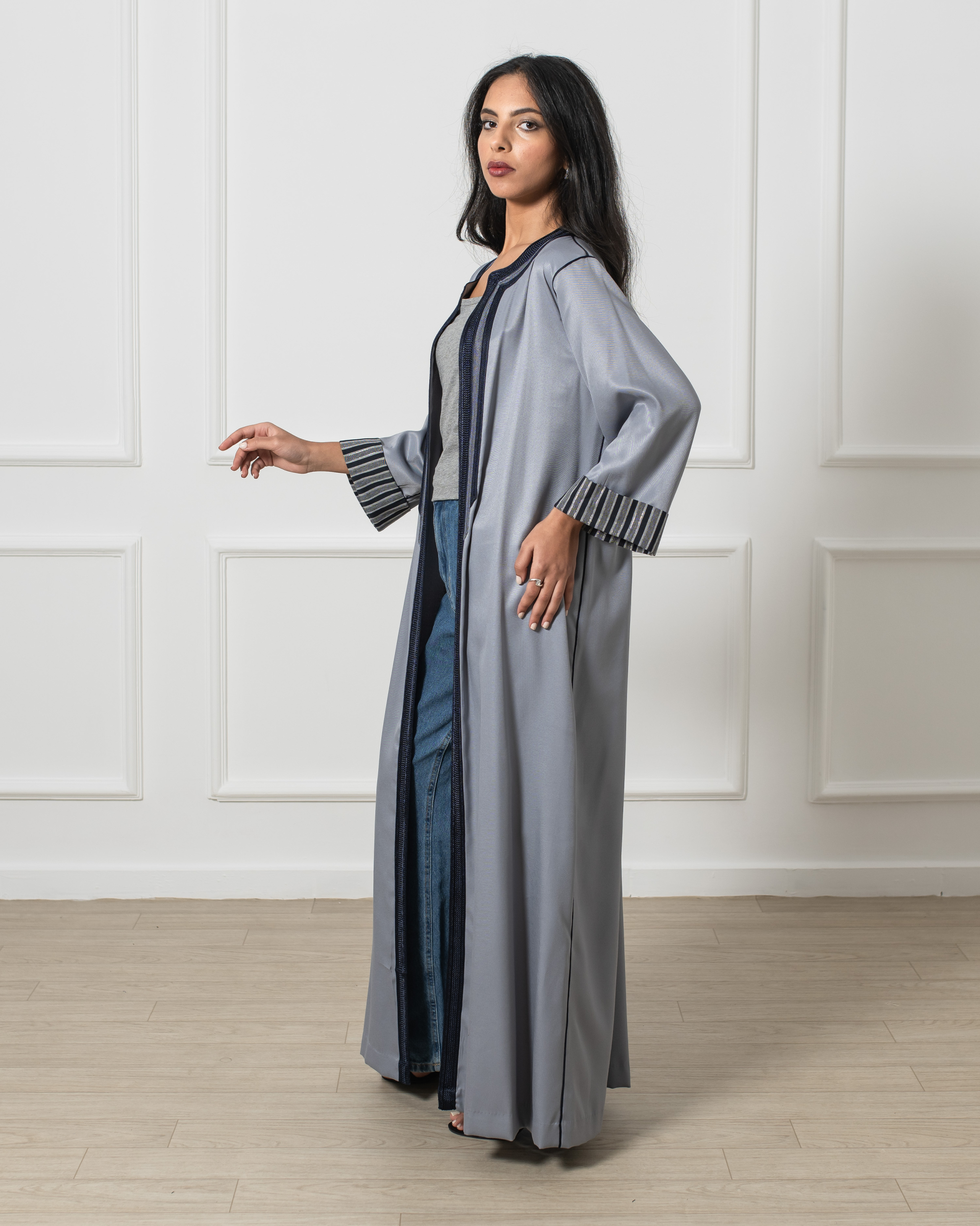 Open Kimono Grey Size S