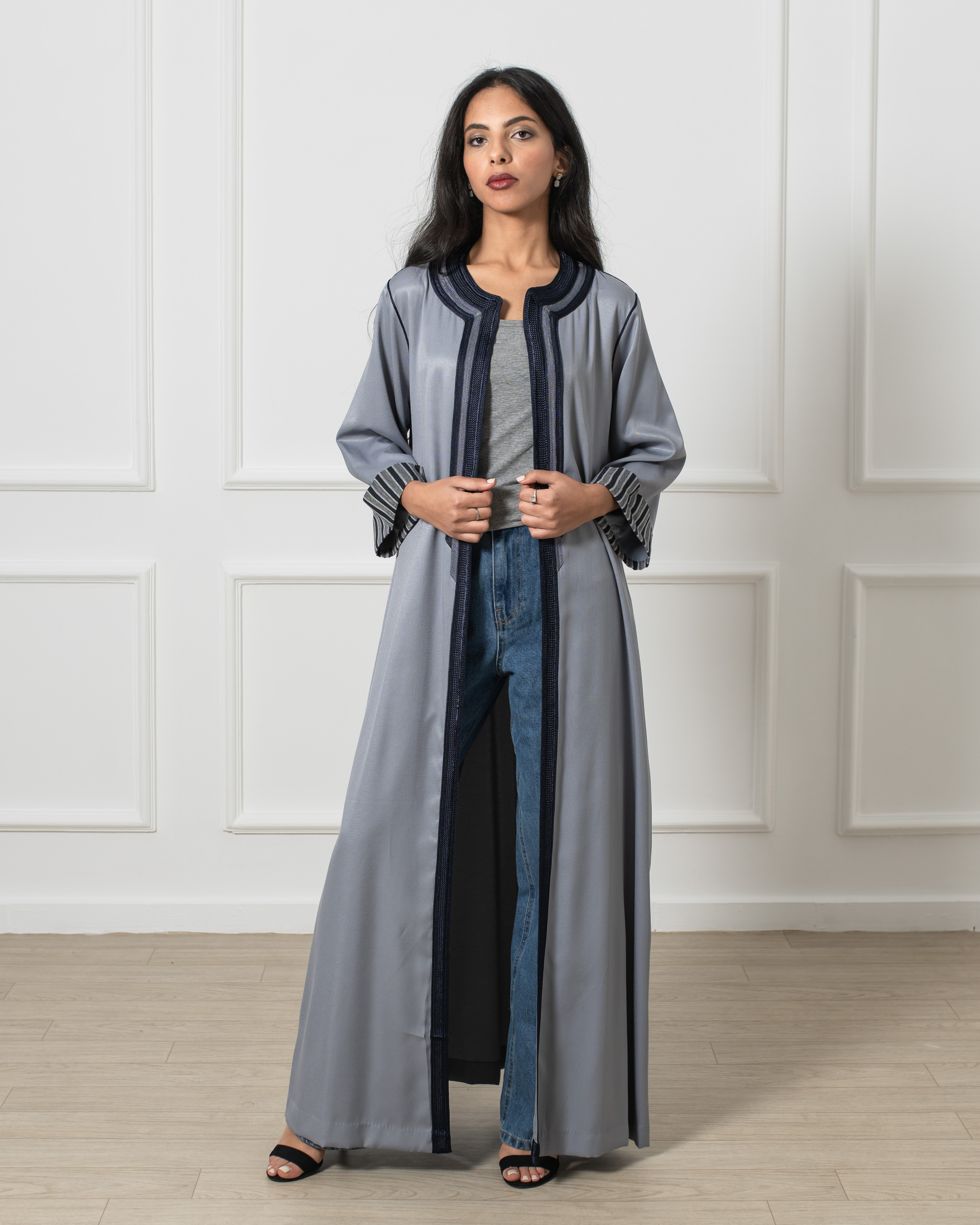 Open Kimono Grey Size S