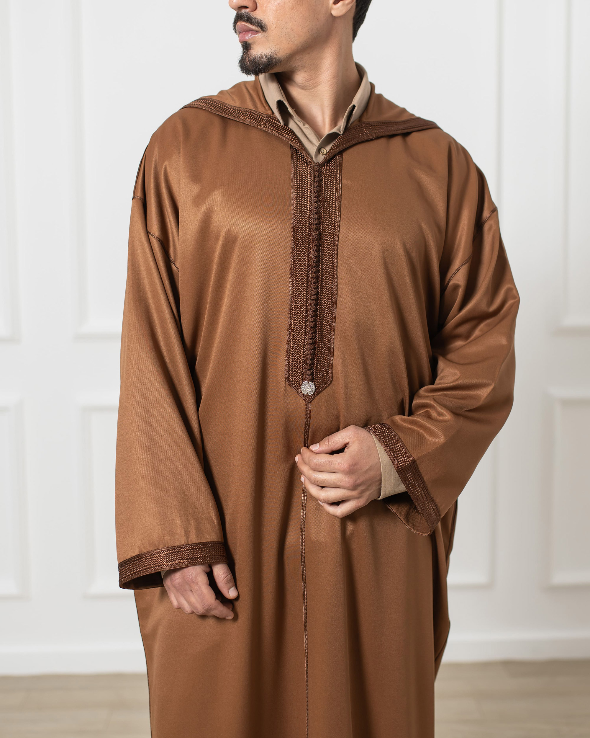 Men's Jellaba - Modern Moroccan Elegance - Kounouz Size S