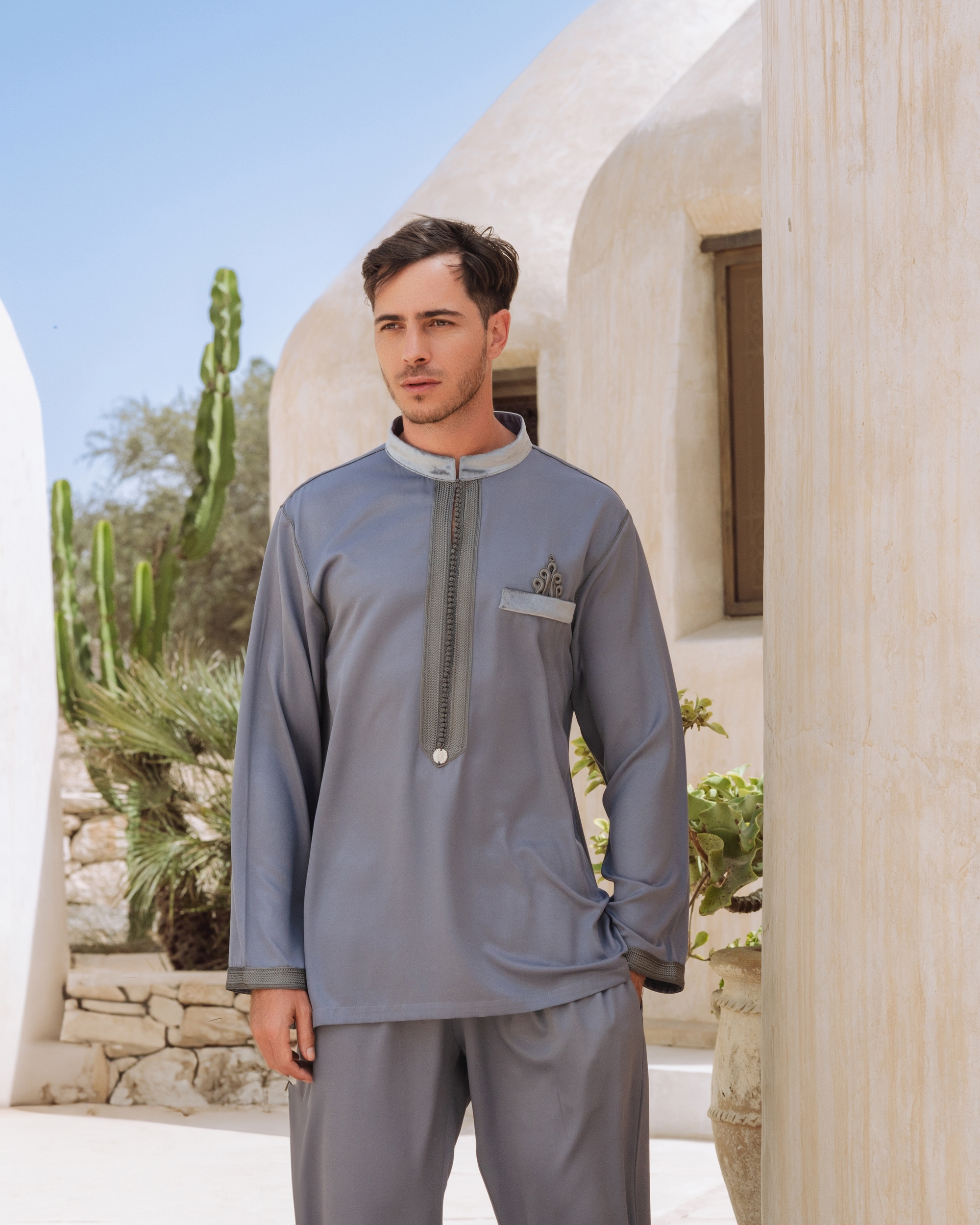 Traditional Men's Jabador – Mlifa Fabric & Handcrafted Zwak Embroidery ...