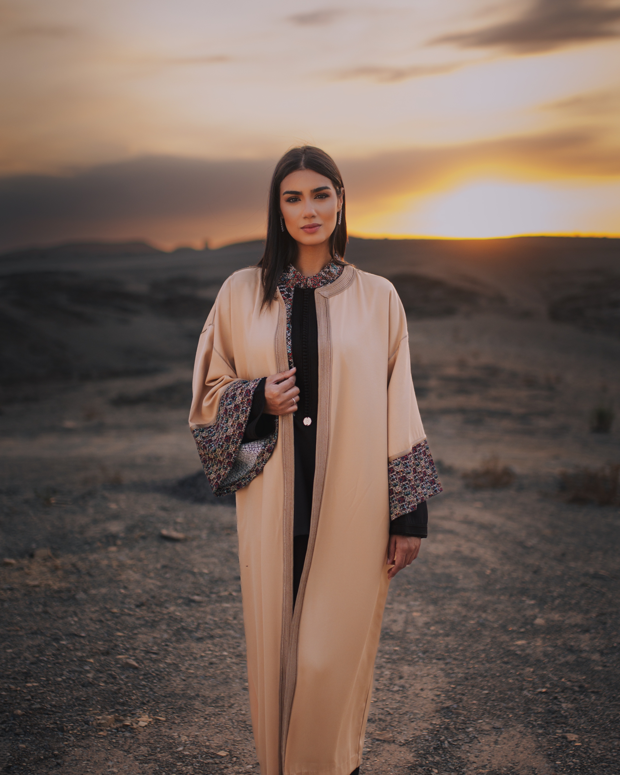 Kimono avec details en tweed Taille M
