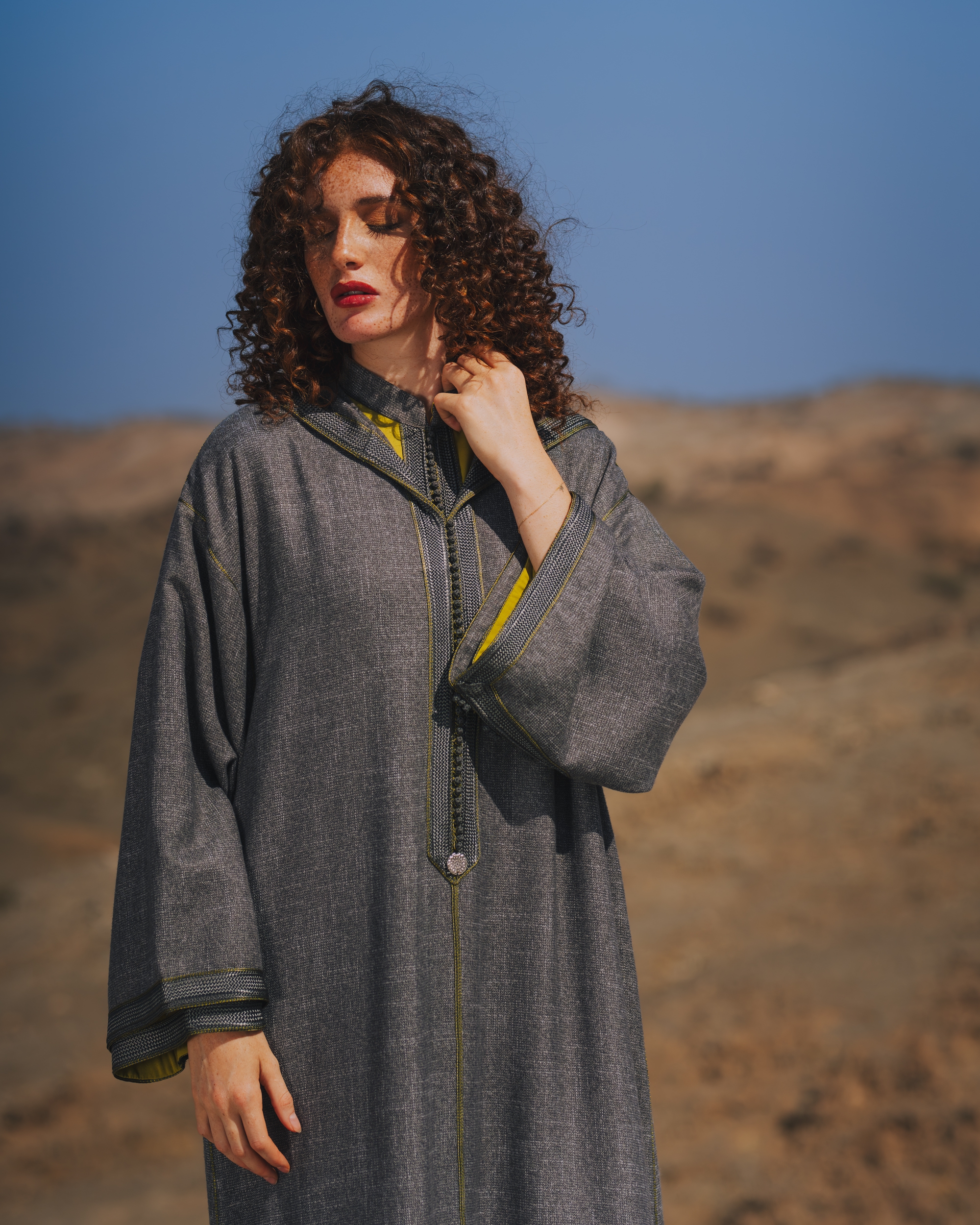 Ensemble djellaba deux pièces en lainage Taille XL
